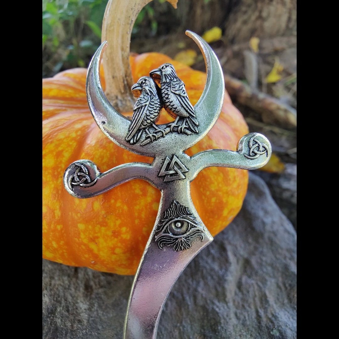 The Odin, Dagger Hair Stick, Norse Athame, Witch Hair Stick, Sword Hair ...