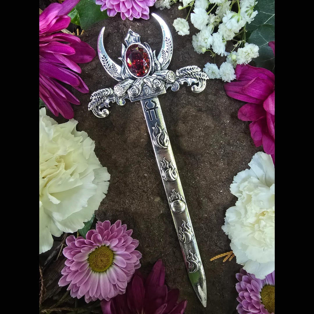 The Hestia Hair Dagger, Sword Hair Stick, Hair Dagger, Witch Hair Stick ...