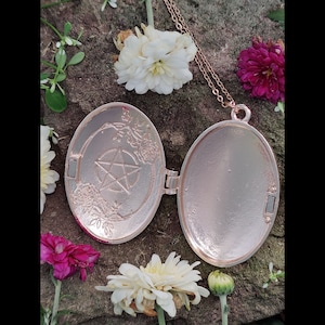 Apothecary Locket, Witch Locket, Triple Moon Locket, Witchy Pendant ...