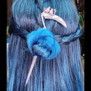 The Brigid, Scythe Hair Stick, Witch Athame, Witch Hair Stick, Sword ...