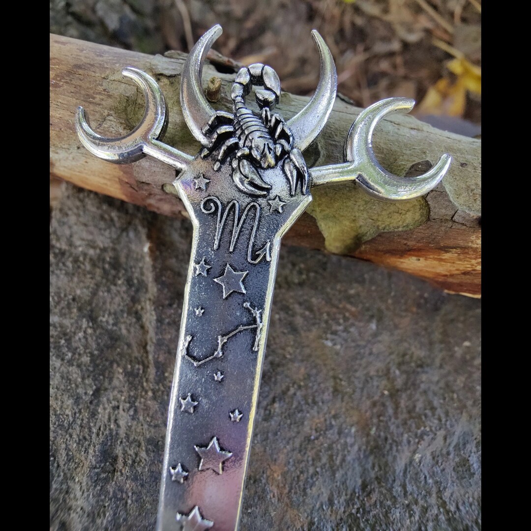 The Scorpio Hair Sword, Dagger Hair Stick, Zodiac Jewelry, Witch Hair ...
