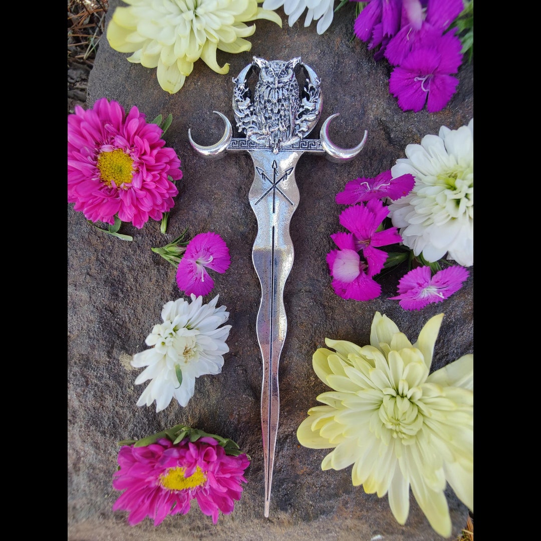 Goddess Athena's Dagger, Sword Hair Stick, Hair Dagger, Witch Jewelry ...