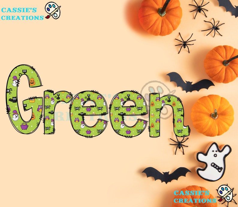 Halloween Font Ultimate Bundle 12 Doodle Fonts and 17 Halloween Clipart ...