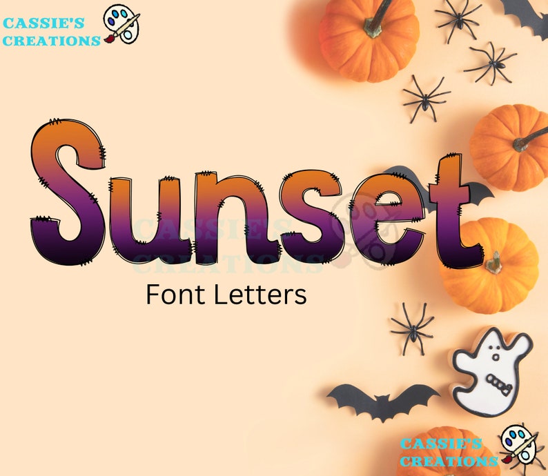 Halloween Font Ultimate Bundle 12 Doodle Fonts and 17 Halloween Clipart ...