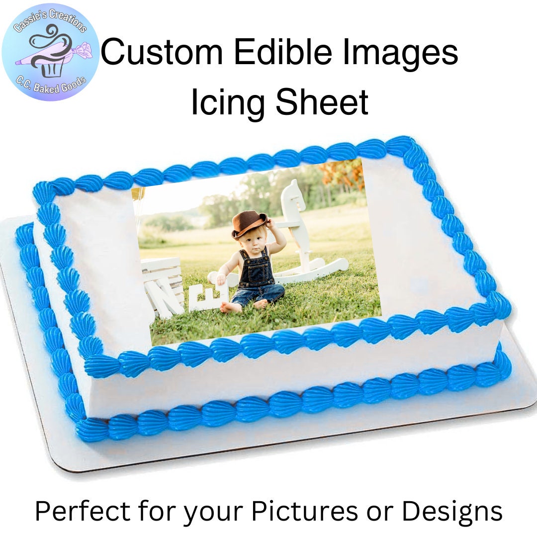 Custom Icing Sheet Photos or Designs Edible Image Edible Pictures for ...