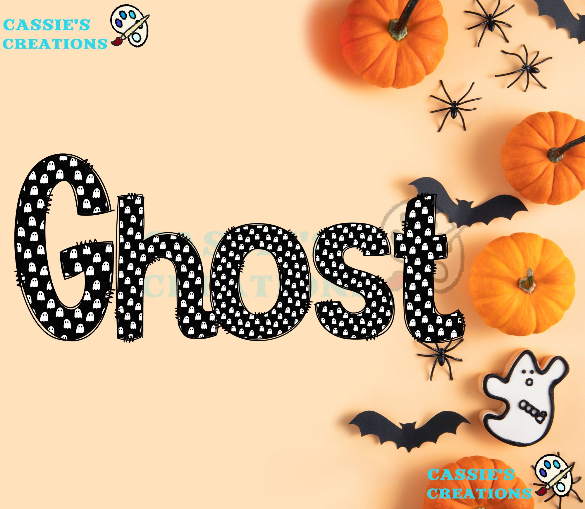 Halloween Font Ultimate Bundle 12 Doodle Fonts and 17 Halloween Clipart ...