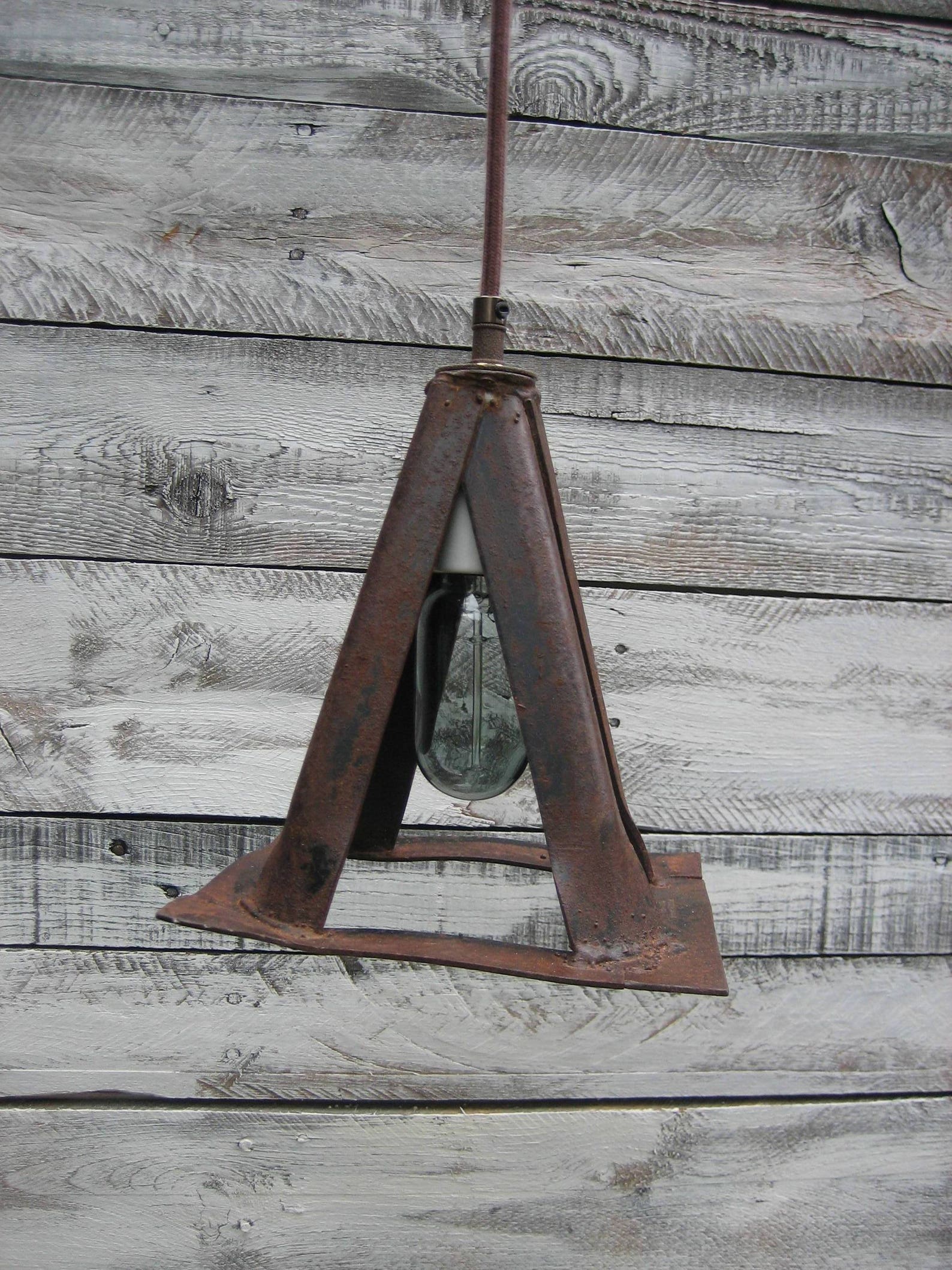 Set of Three Vintage Jack Stand Pendant Lights - Etsy