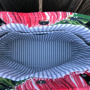 Vintage Bark Cloth Tote - Etsy