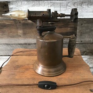Vintage Blow Torch Table Lamp - Etsy