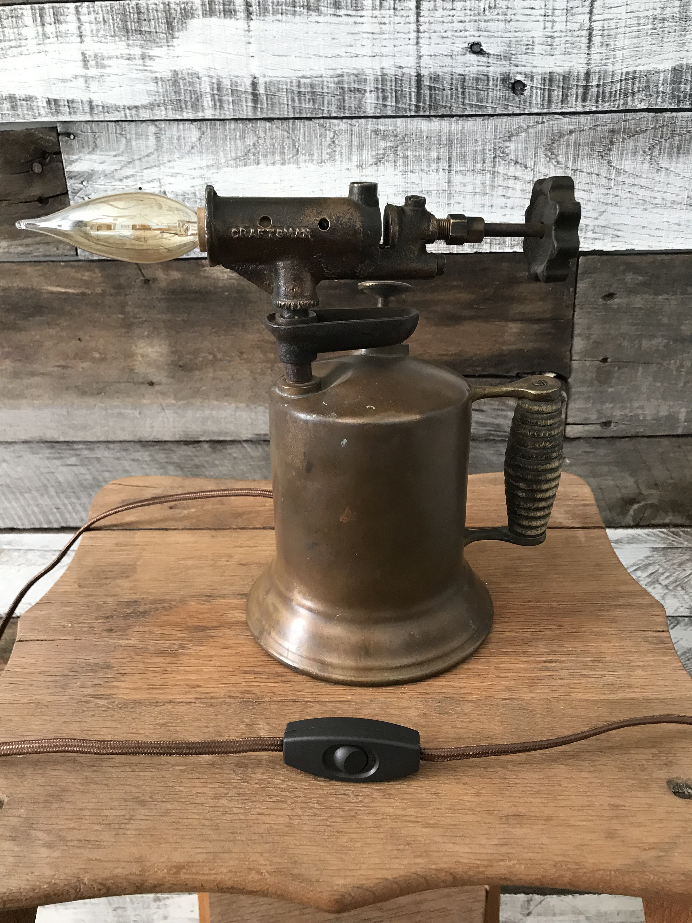 Vintage Blow Torch Table Lamp - Etsy