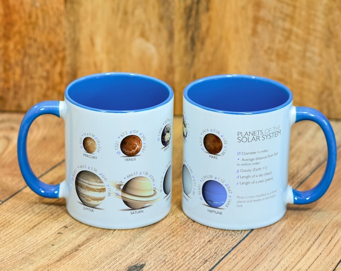 Space Mug 16 Oz 9 Planets Solar System Space Gift Astronomy Science Mug ...
