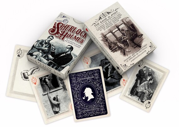 Sherlock Holmes Illustrated Playing Cards | Etsy