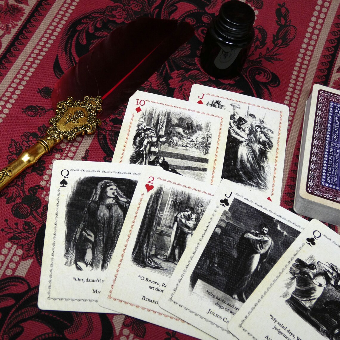 Shakespeare Illustrated Playing Cards - Etsy