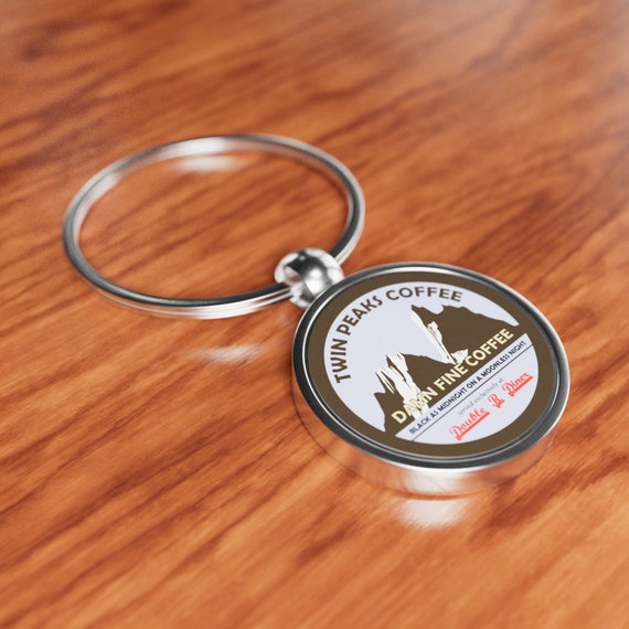 Twin Peaks Damn Fine Coffee Keyring | Etsy