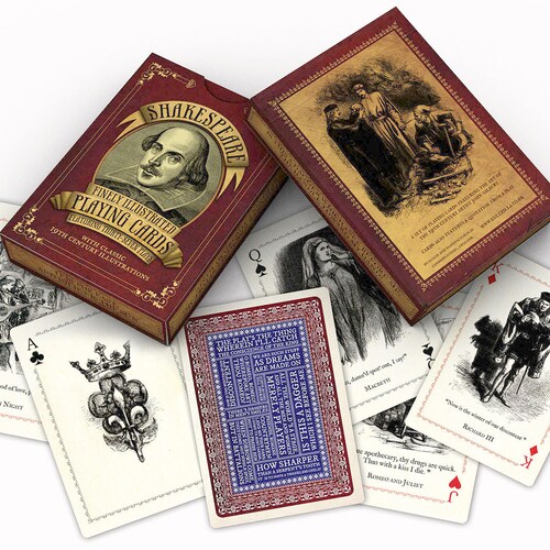 Shakespeare Illustrated Playing Cards - Etsy