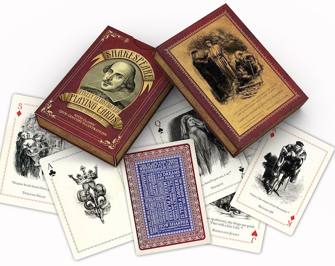 Shakespeare Illustrated Playing Cards - Etsy