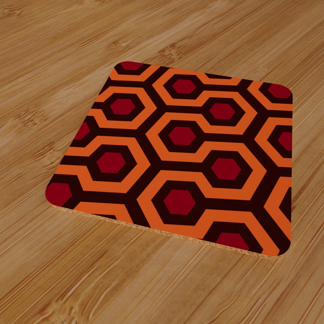 The Shining Overlook Carpet Pattern Single Coaster - Etsy