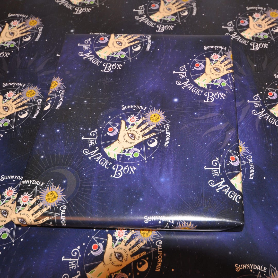 Buffy the Vampire Slayer Inspired Magic Box Pattern Wrapping Paper ...