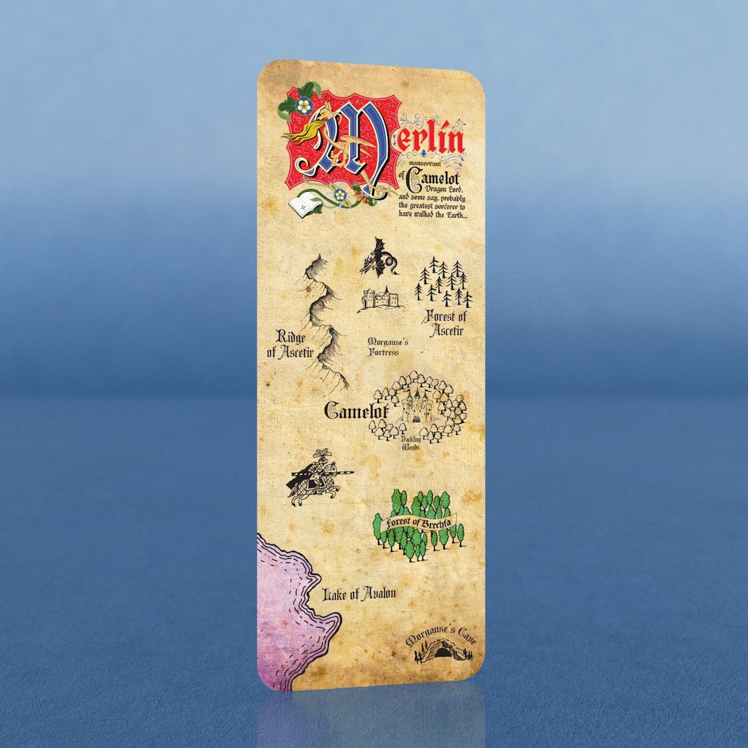 Merlin of Camelot Inspired Bookmark - Etsy