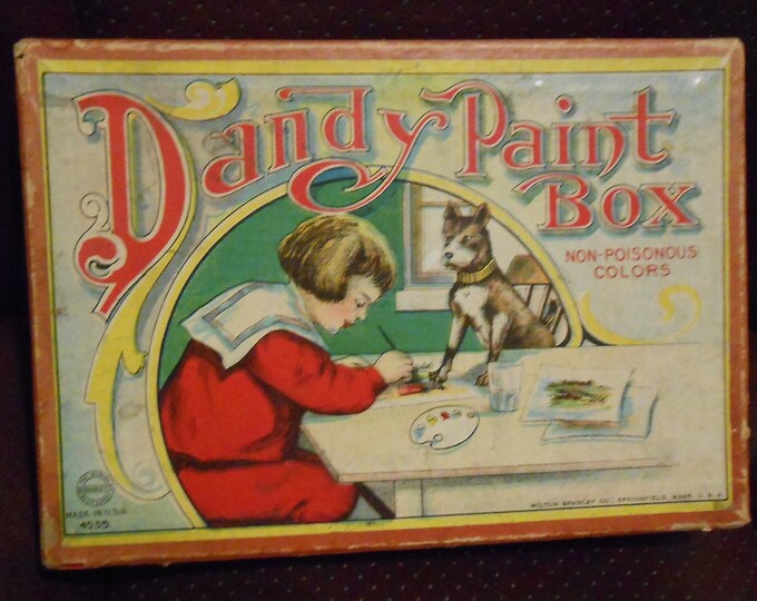 Vintage Dandy Paint Box - Etsy