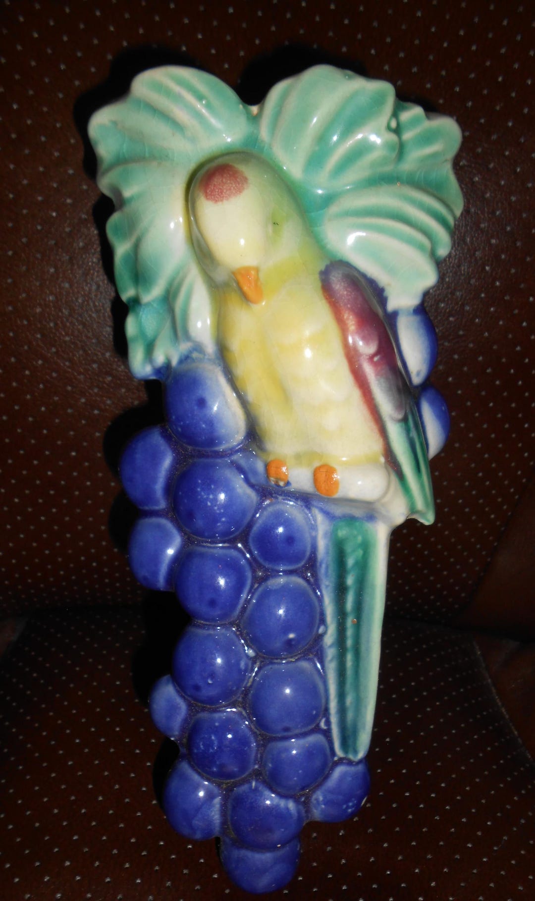Pottery Wall Pocket Parakeet - Etsy