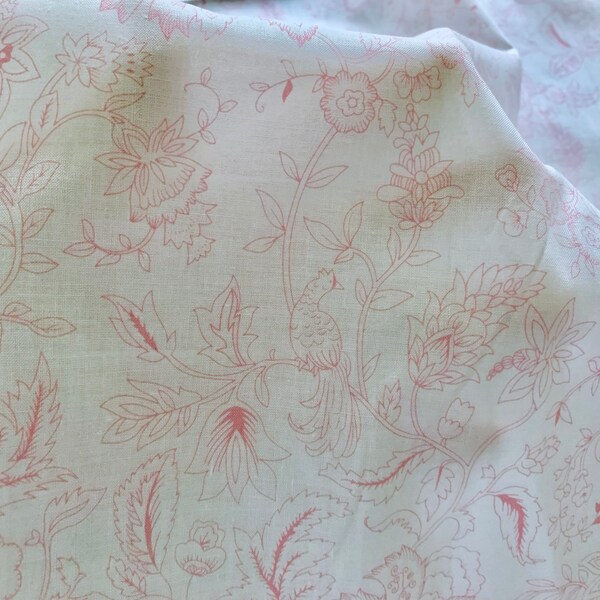 Pink Toile Wallpaper - Etsy