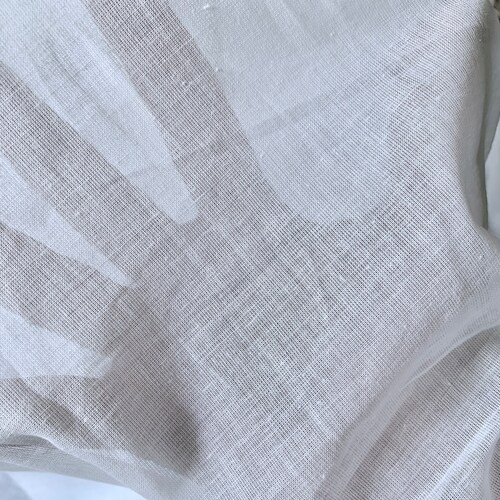 Solid White Cotton Fabric Voile Sheer Apparel Fabric 44 - Etsy