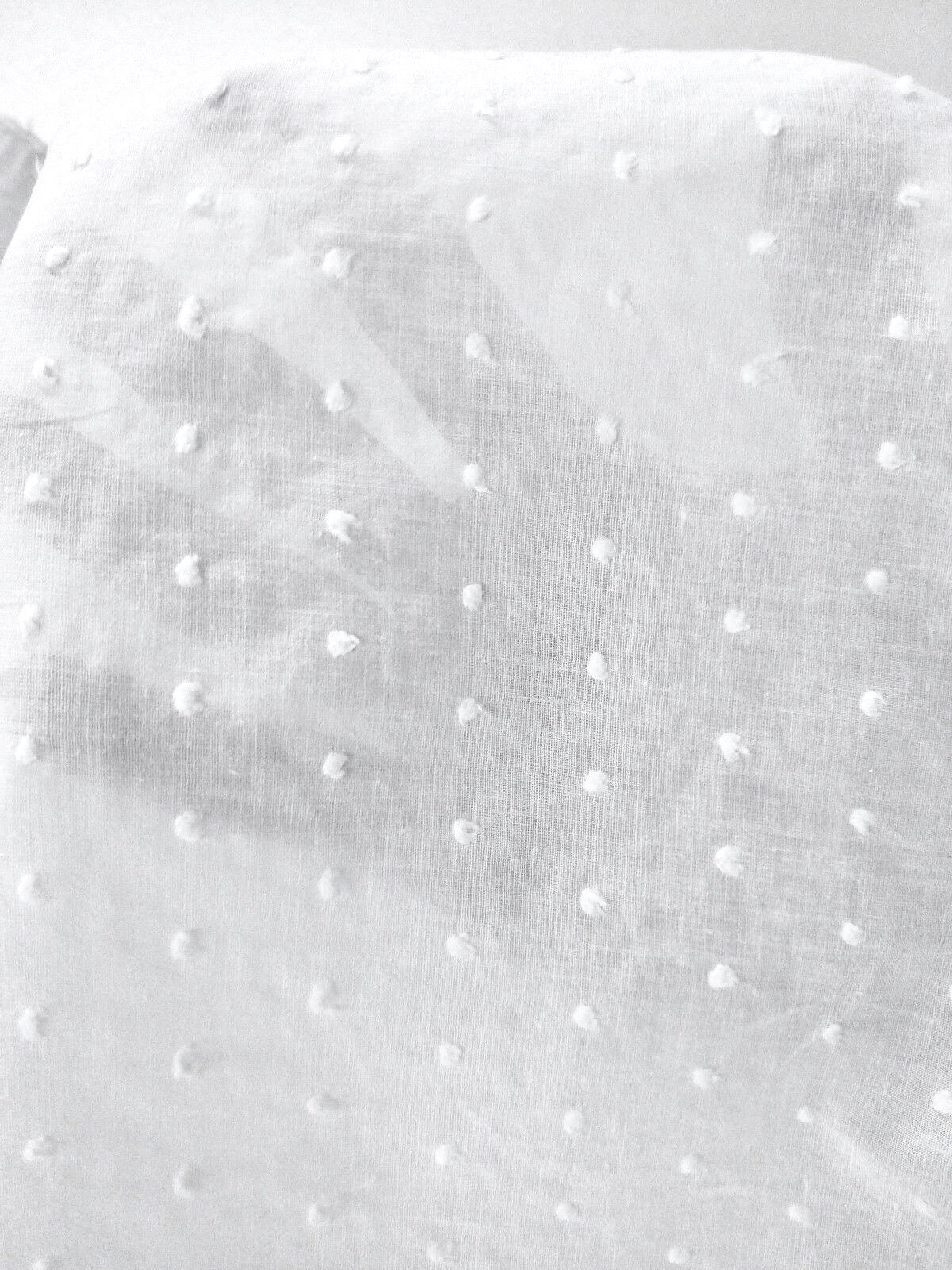 Swiss Dot Fabric with Raised Dots Solid White 100% Cotton | Etsy