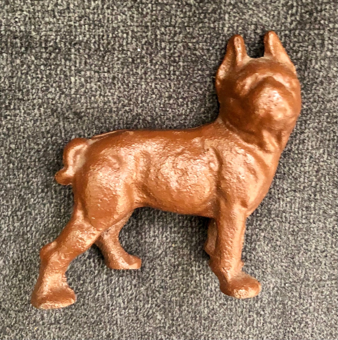 Antique Cast Iron/metal Boxer Dog Figure - Etsy
