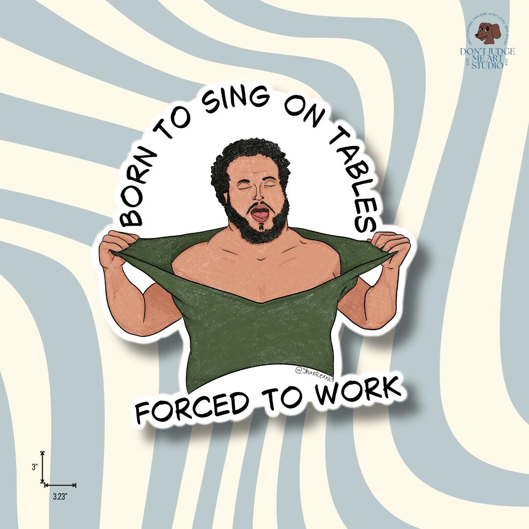 Born to Sing on Tables Sticker - Etsy