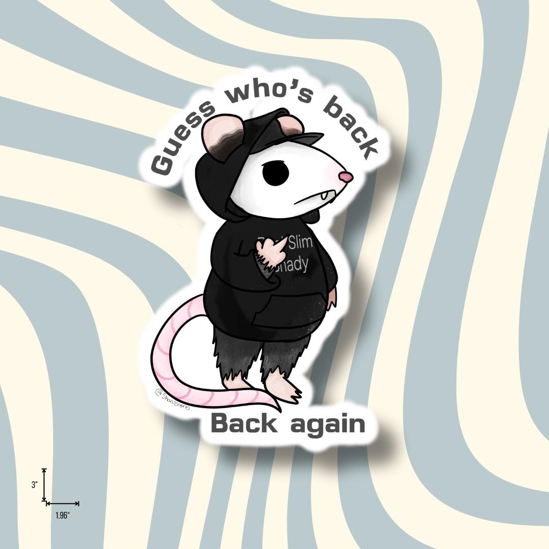 Guess Who's Back Sticker - Etsy
