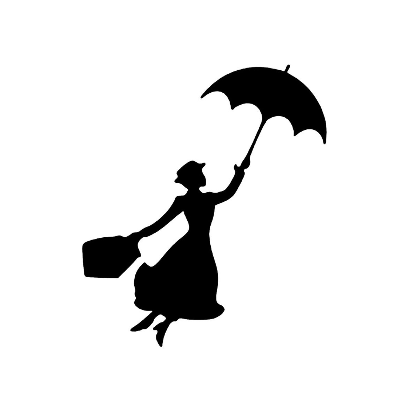 Disney Mary Poppins flight umbrella vector graphics 5 files | Etsy