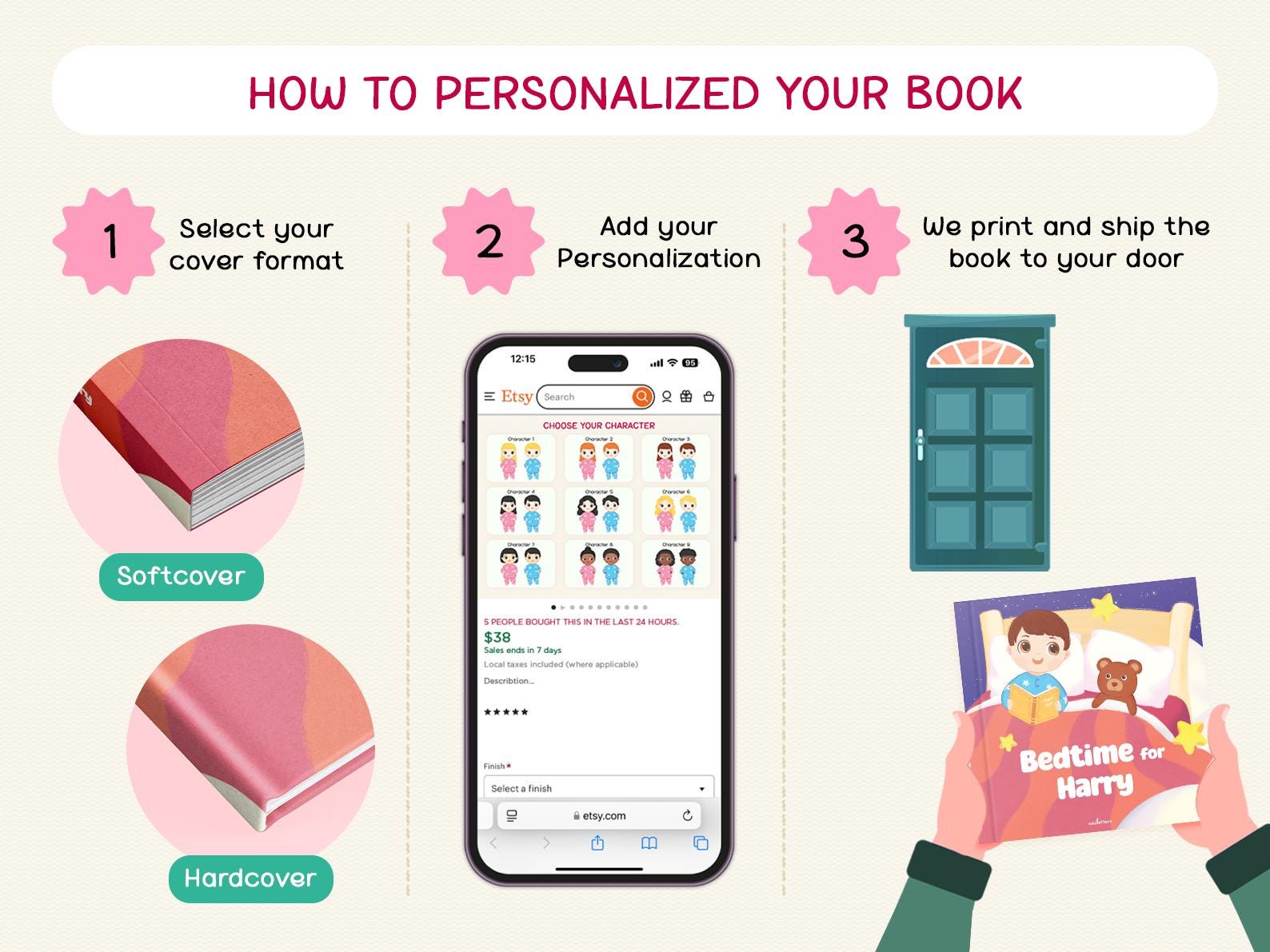 Personalized Children's Book, Baby Gift, Bedtime Story Book, Custom ...