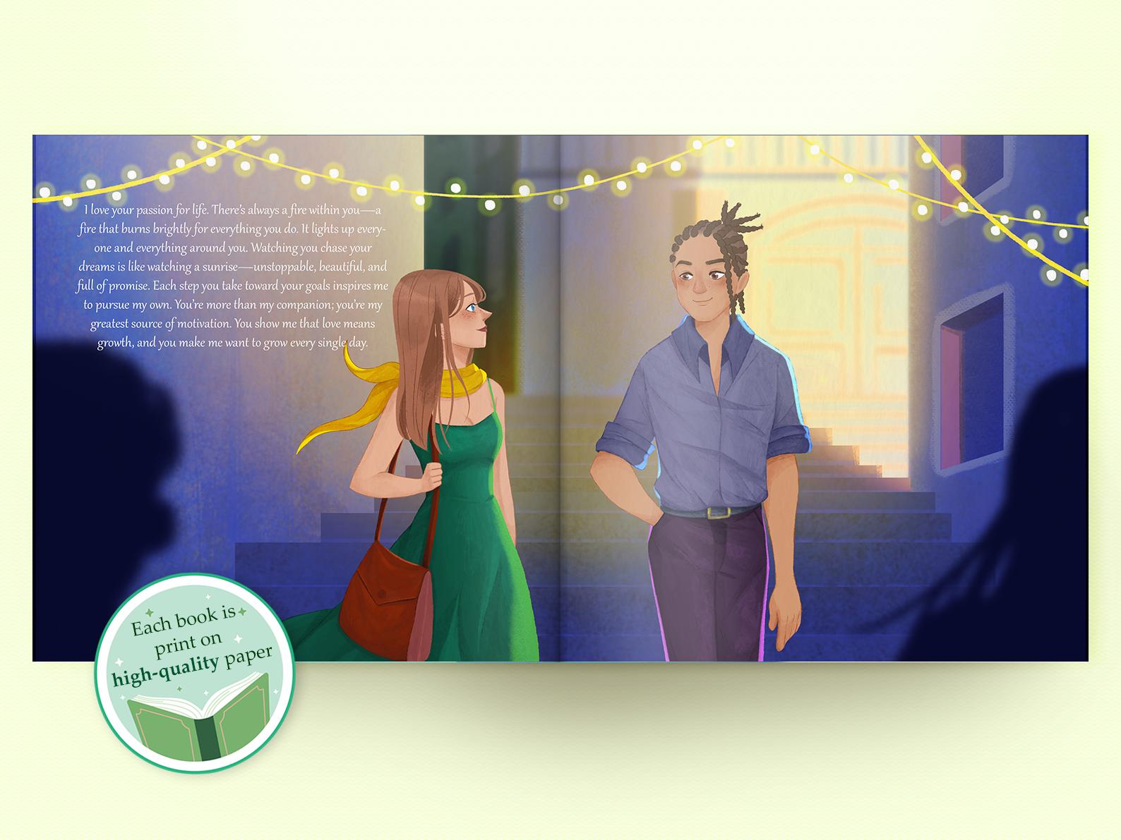 Personalized Love Story Book, Custom Valentine Day Gift for Boyfriend ...