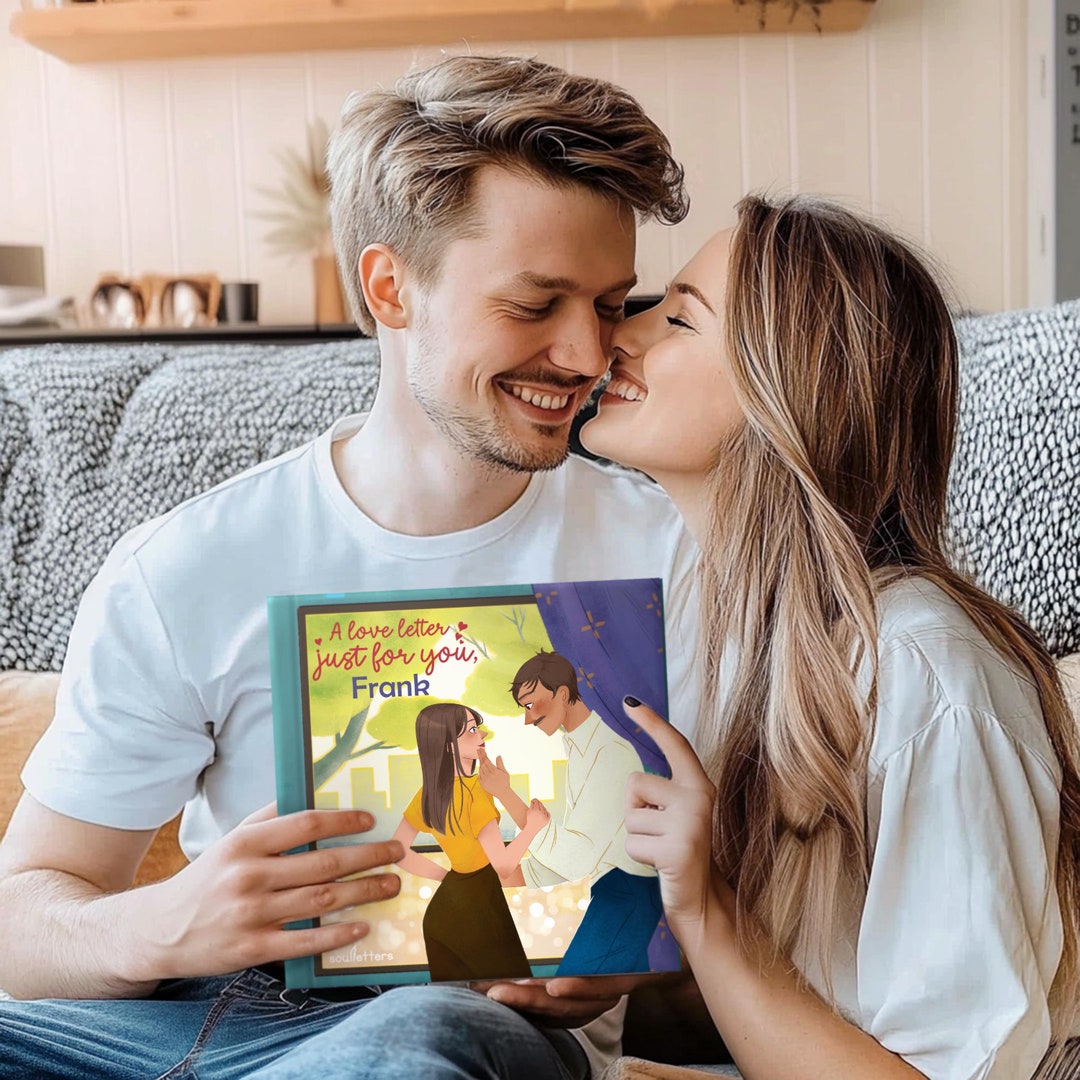 Personalized Love Story Book, Custom Valentine Day Gift for Boyfriend ...