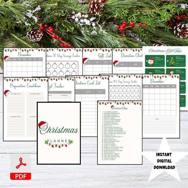 Digital Monthly Planner Printable Organise Your Life, Goal Setting ...