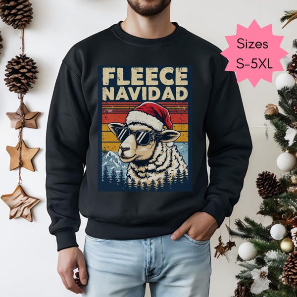 Fleece Navidad Sweater - Etsy