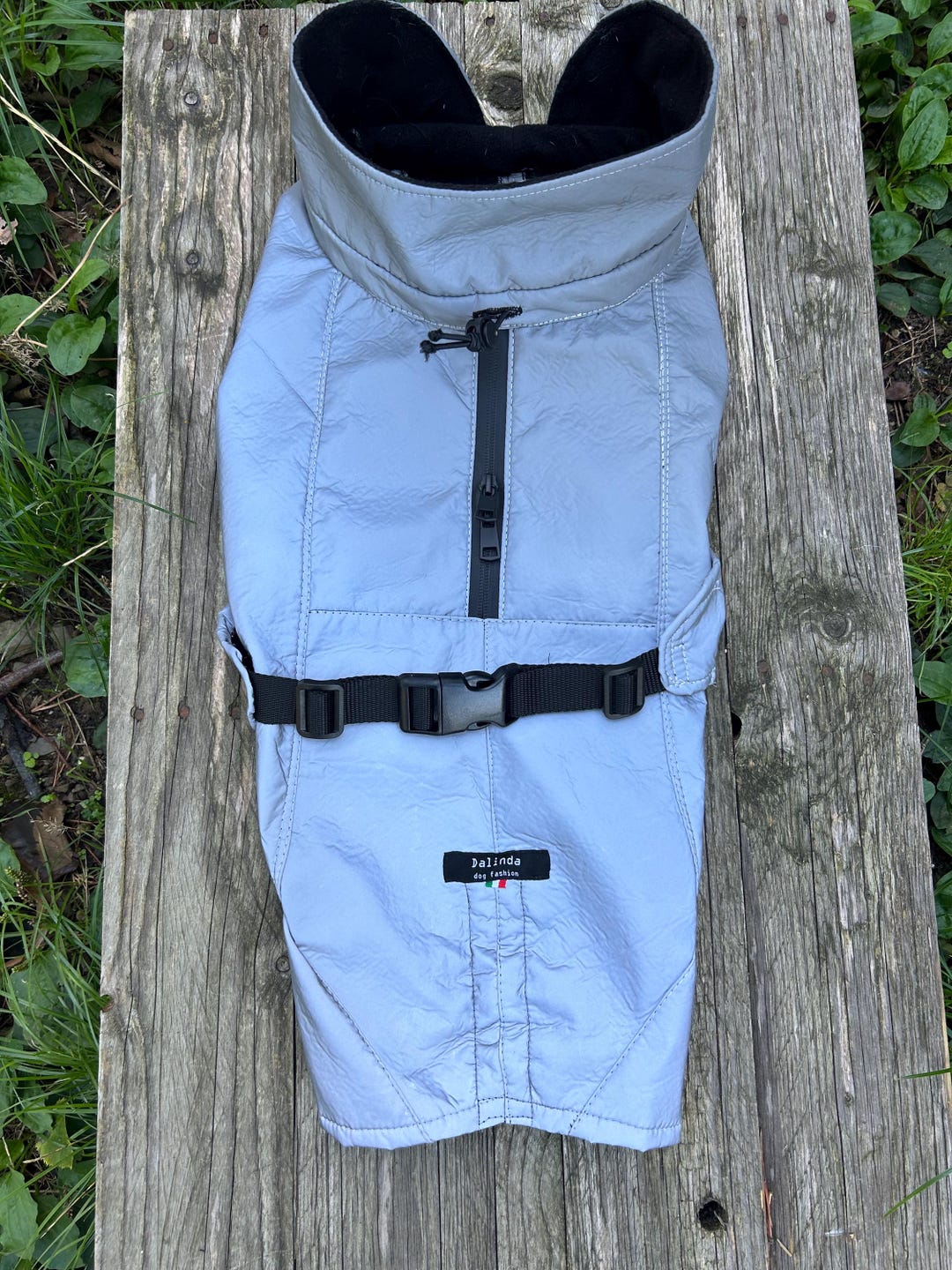 Fully Reflective Rain Coat, for French Bulldogs and Pugs. Warm Water ...