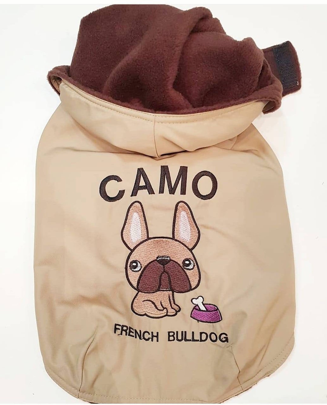 Customizable Frenchie Jacket Waterproof Dog Jacket Warm Dog - Etsy Sweden