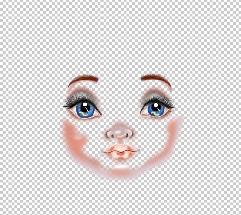 Doll Face Print, Download Beautiful Face, Clipart, Blue Eyeson, Lips ...