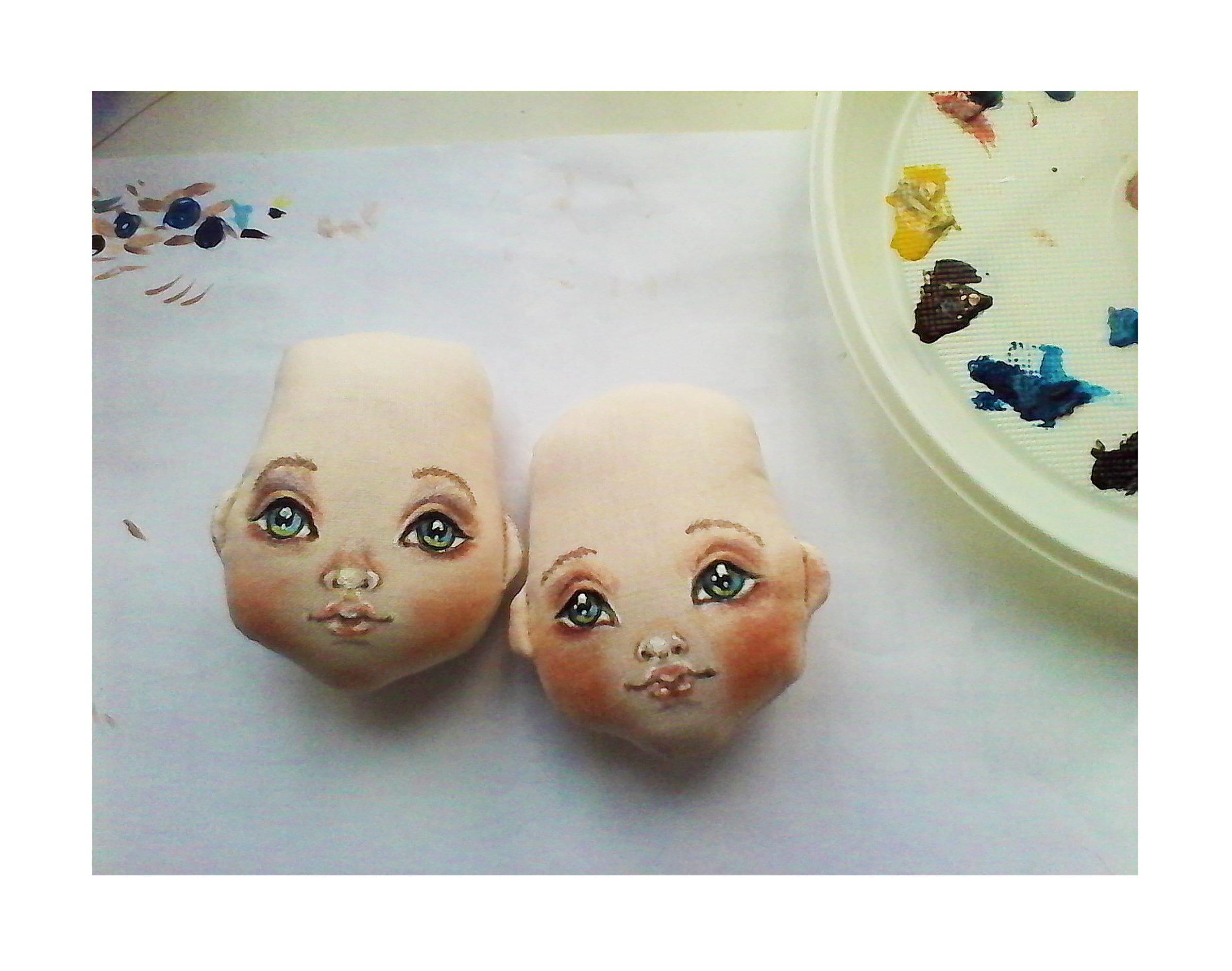 Doll Face Print Beautiful Doll Face Clipart Green Eyes - Etsy