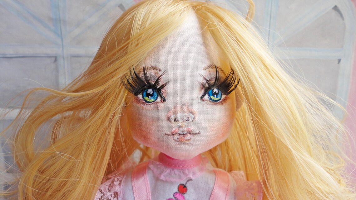 Doll Face Print Beautiful Doll Faces Clipart Eyes Lips - Etsy