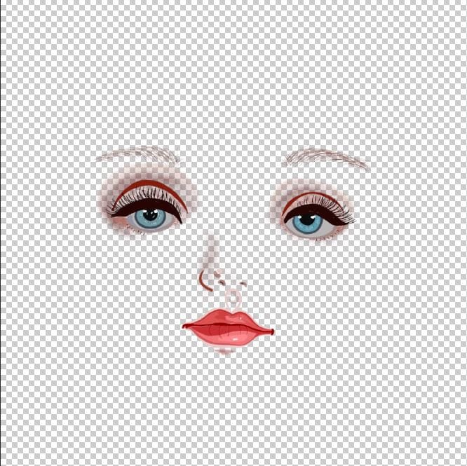Doll Face Print Download Beautiful Face Blue Eyeson Lips - Etsy
