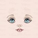 Doll Face Print Beautiful Doll Faces Clipart Eyes Lips - Etsy