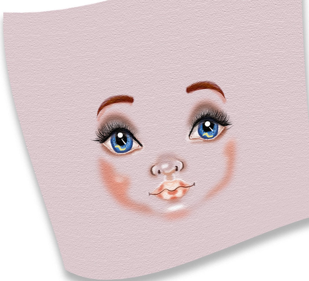 Doll Face Print, Download Beautiful Face, Clipart, Blue Eyeson, Lips ...