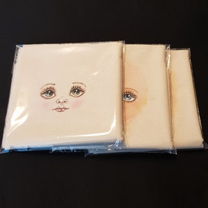 Girl Face, Doll Face, Facial Features on a Transparent Background ...