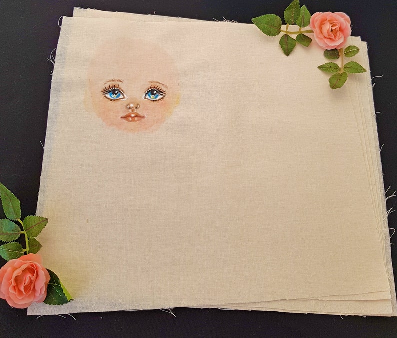 Doll Face Print Beautiful Doll Faces Clipart Eyes Lips | Etsy