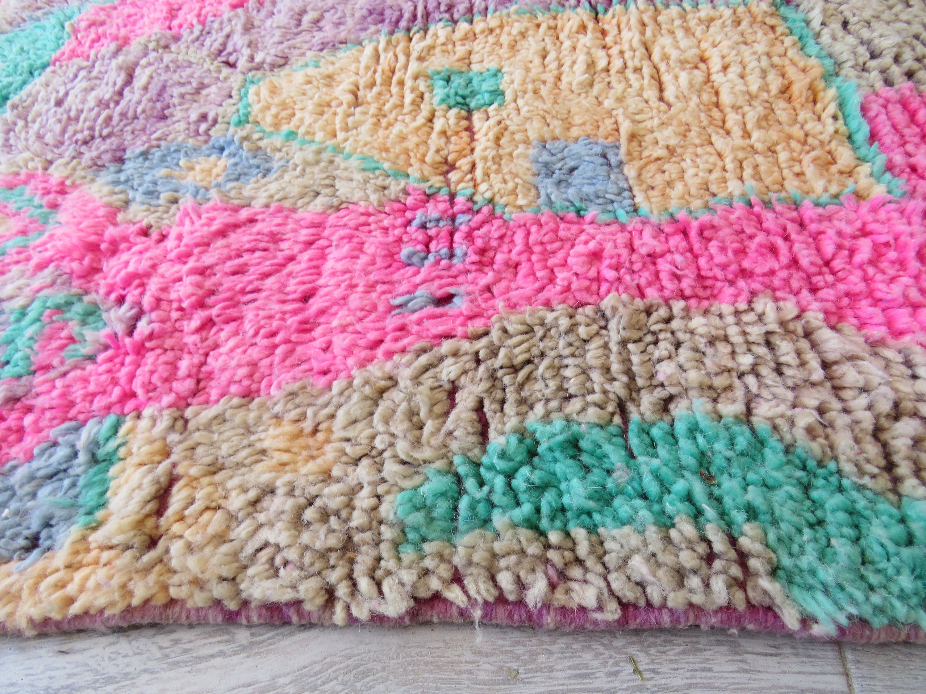 ANTIQUE azilal authentic vintage rug moroccan berber | Etsy