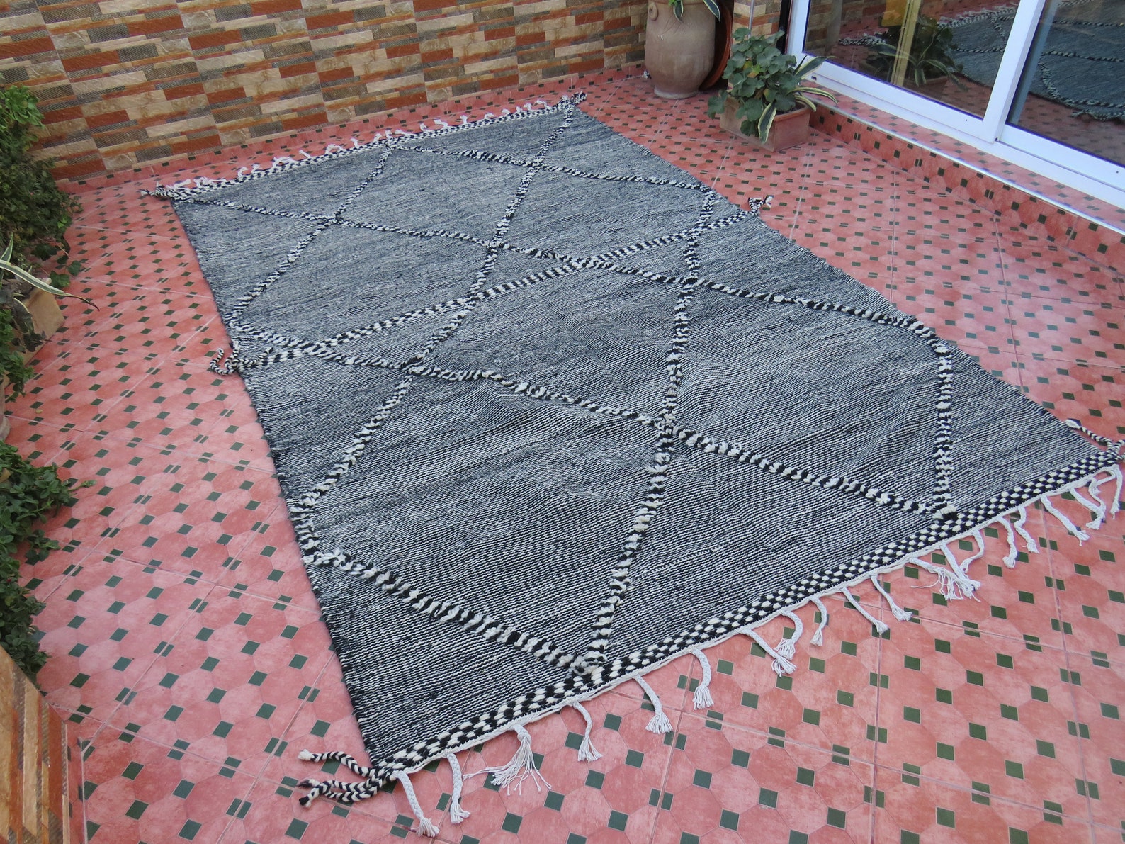 Zanafi Handmad Rug 100% WOOL Kilim Vintage Moroccan Berber - Etsy