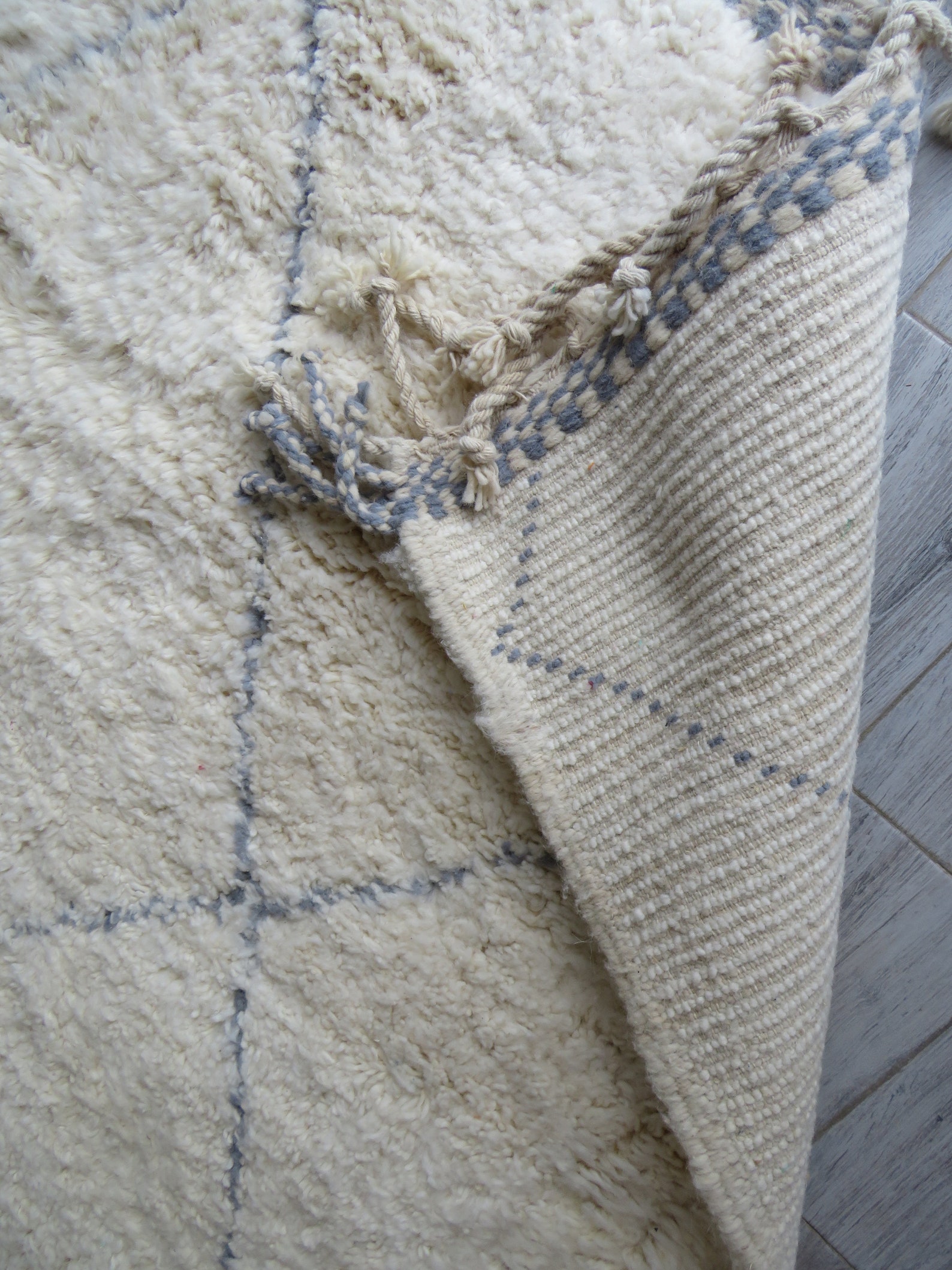 Beni Ourain Authentic 100% WOOL Handmade Moroccan Berber Rug - Etsy
